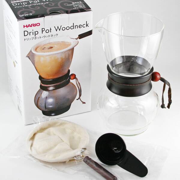 HARIO ハリオ ドリップポット ウッドネック DPW-3 3-4杯用 - カルディコーヒーファーム オンラインストア