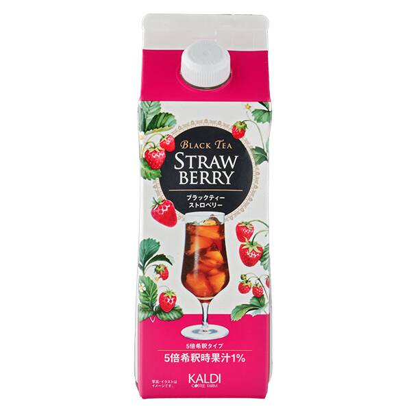 ブラックティー ストロベリー 500ml - カルディコーヒーファーム オンラインストア
